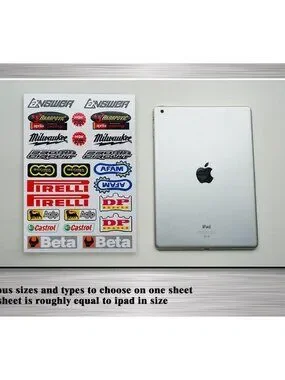 Other | Motocross Sponsor Logos Racing Sticker Sheet Universal 72 X 12 ...